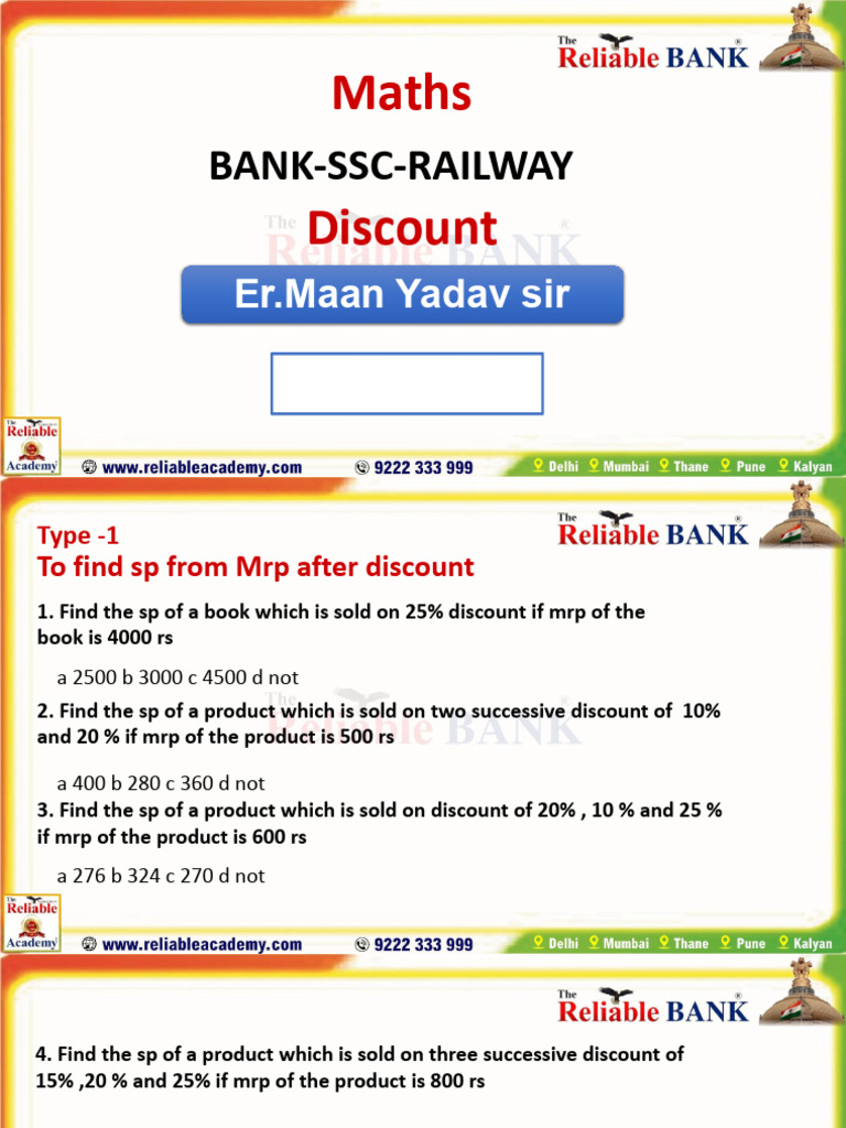 Discount | PDF | Sales | Prices