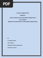 Unit-1 Development Administration - Concept and Meaning PDF | PDF ...