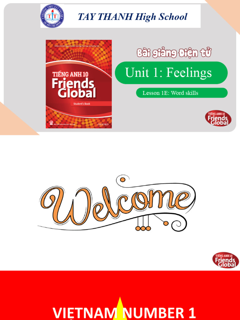 Tiếng Anh 10 Friends Global_ppt_unit 1_lesson 1e | PDF