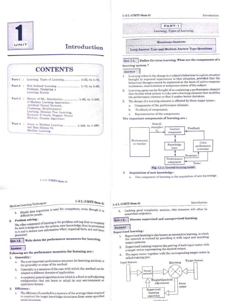 Machine Learning Technique Aktu Quantum PDF | PDF