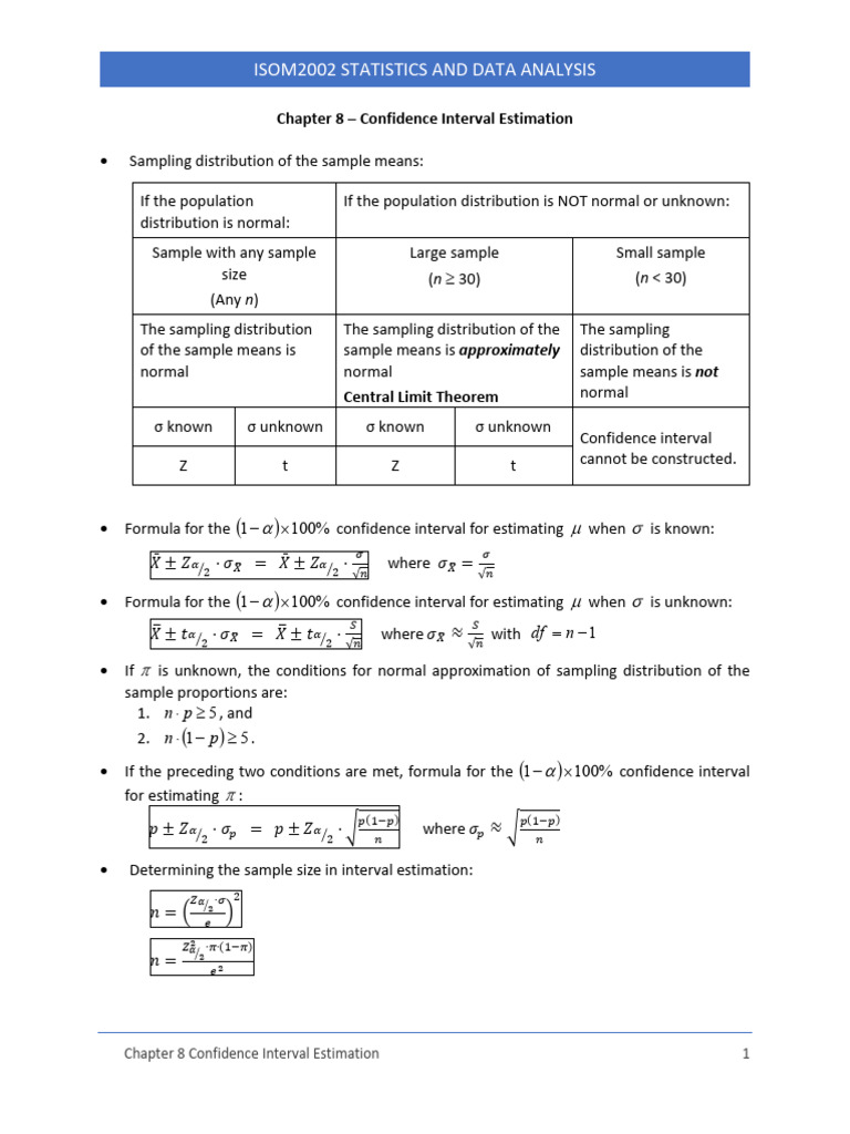 2002 - Ch8 Examples | PDF | Sampling (Statistics) | Statistics