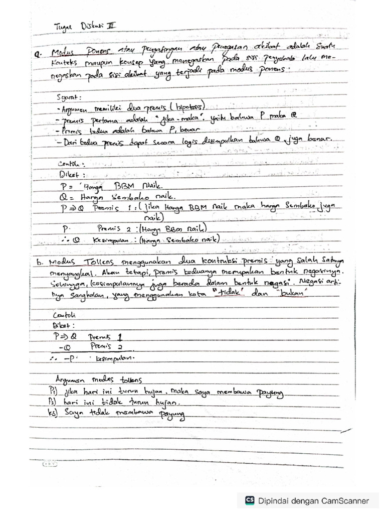 Tugas Diskusi 3 Pengantar Matematika | PDF