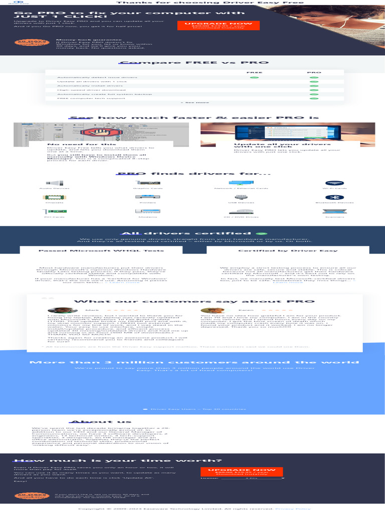 Why Choose Us - Driver Easy | PDF | Device Driver | Microsoft Windows