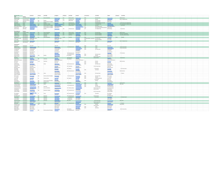 CTL - Ambassadors Board Members Staff Social Media - Sheet1 | PDF | Social Media | Popular ...