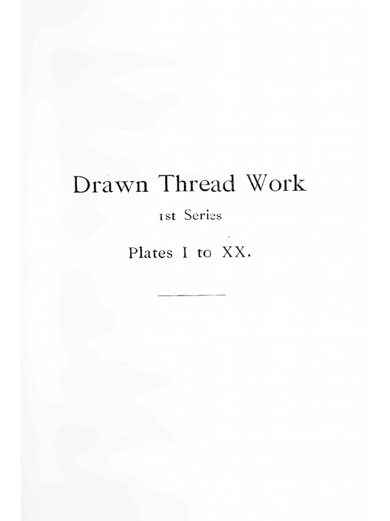 Drawn - Thread - Work - Series1 Plates | PDF