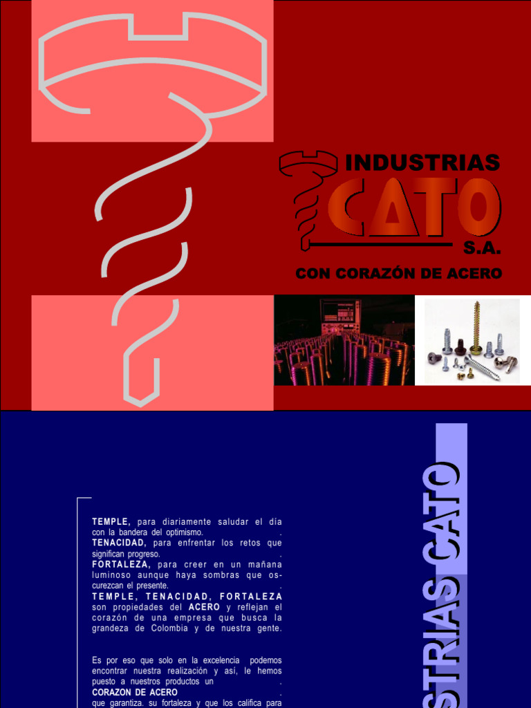 Catalogo Completo Productos CATO | PDF | Tornillo | Calidad (comercial)