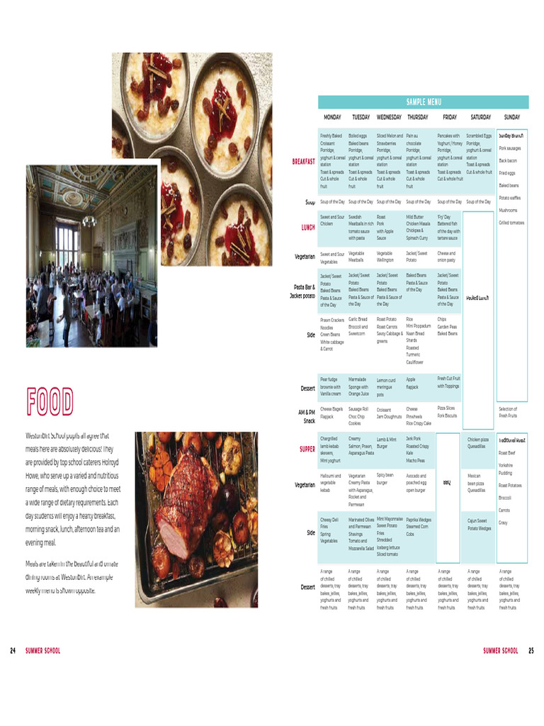 Exemple de Menu | PDF | Pancake | Foods