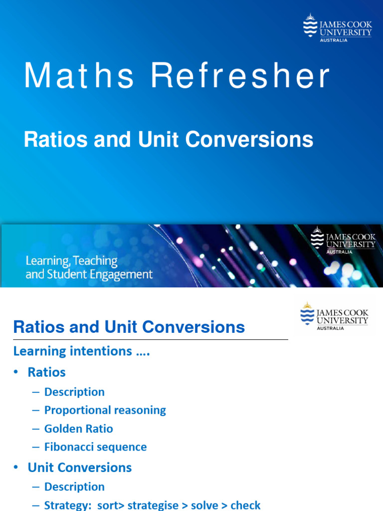 Ratios and Unit Conversions Guide | PDF | Ratio | International System ...