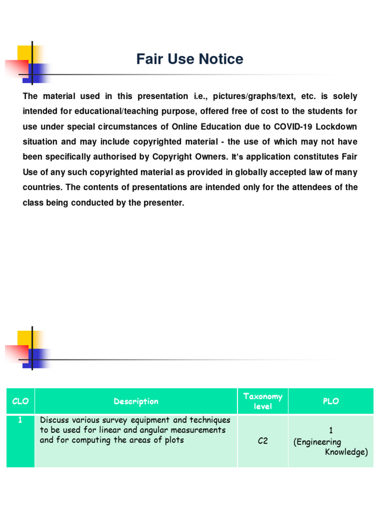 Lecture 18 | PDF | Surveying | Angle