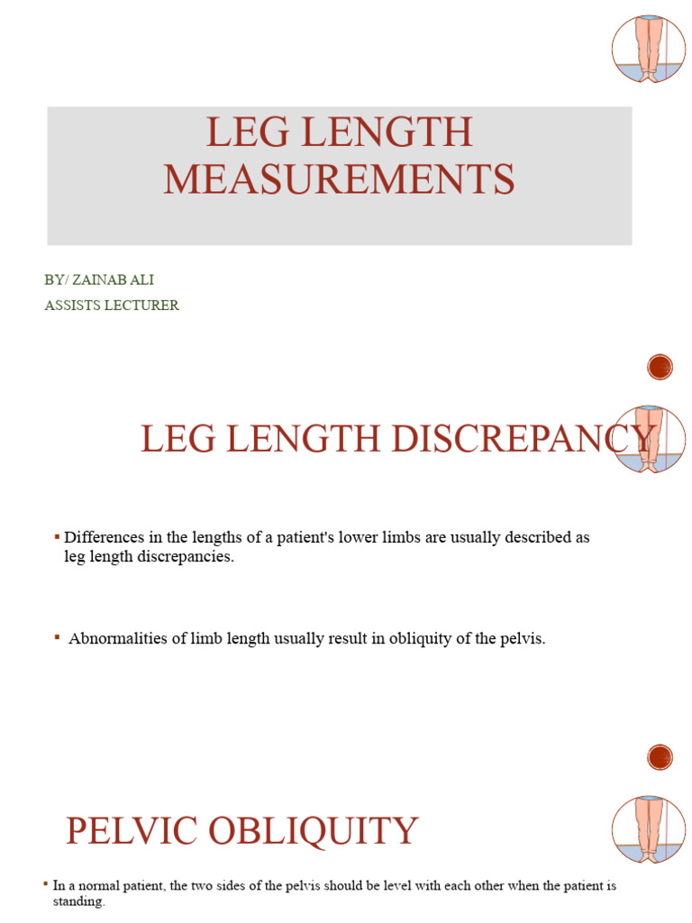 13-Measurement of Limb Length, Girth | PDF | Human Leg | Pelvis