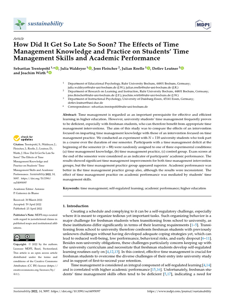 Time Management 2 | PDF | Learning | Professional Skills