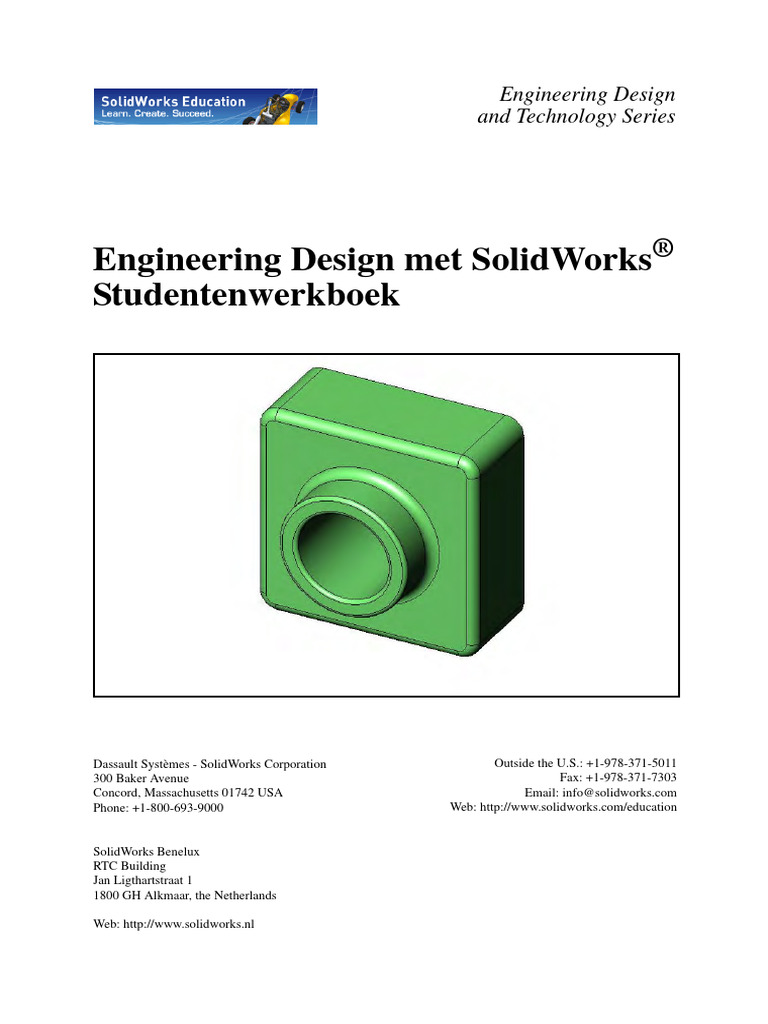 Engineering Design Met SolidWorks Studentenwerkboek (PDFDrive) | PDF ...