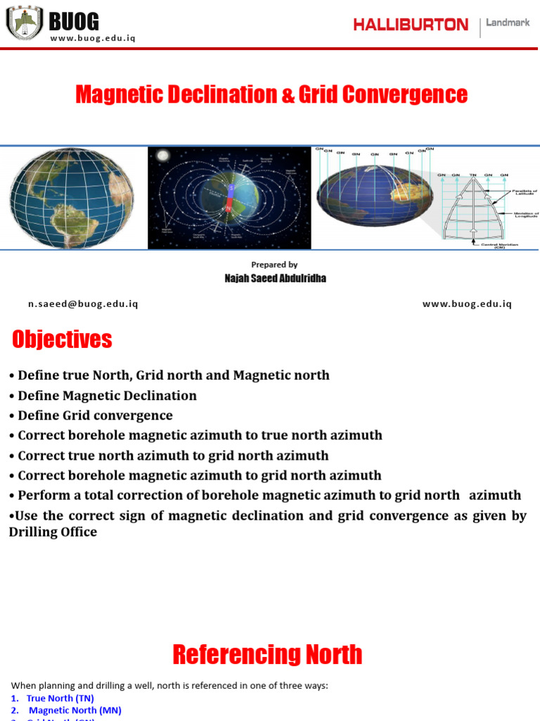 2 - Magnetic Declination & Grid Convergence | PDF | Azimuth | Angle