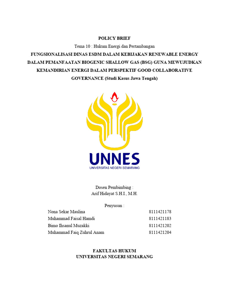 Pemanfaatan Biogenic Shallow Gas di Jateng | PDF