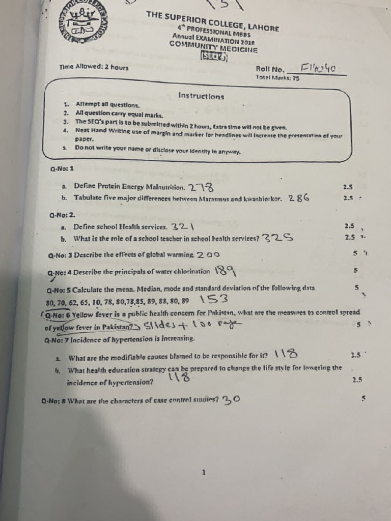 Community Medicine 2018 Proff Solved | PDF
