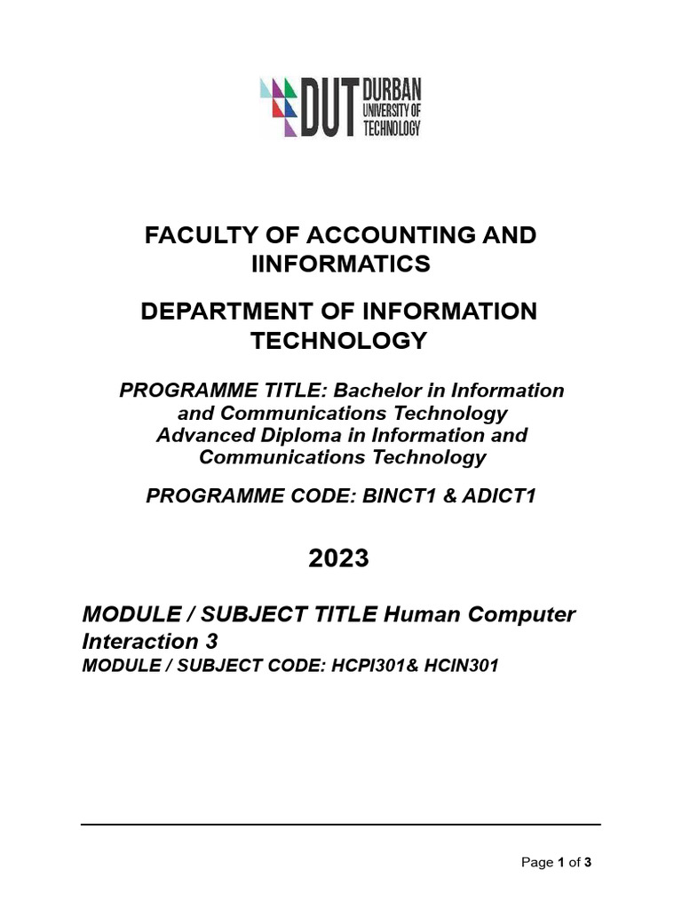 Student Guide HCIN-HCPI 301 2023 | PDF | Plagiarism