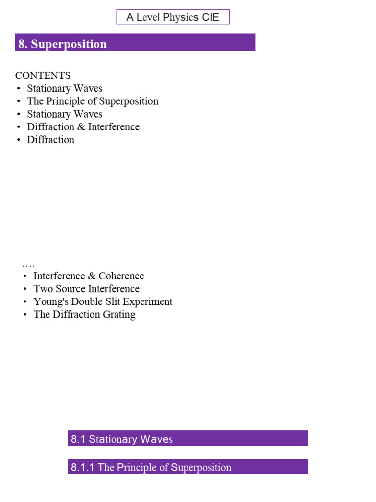 Stationary Waves | PDF | Diffraction | Wavelength
