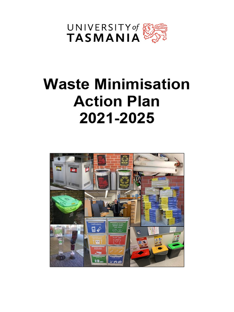 FINAL Waste Minimisation Action Plan 2021 2025 | PDF | Recycling | Waste