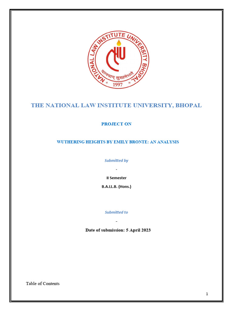 English Project Sem 2 | PDF | Wuthering Heights | Heathcliff (Wuthering ...