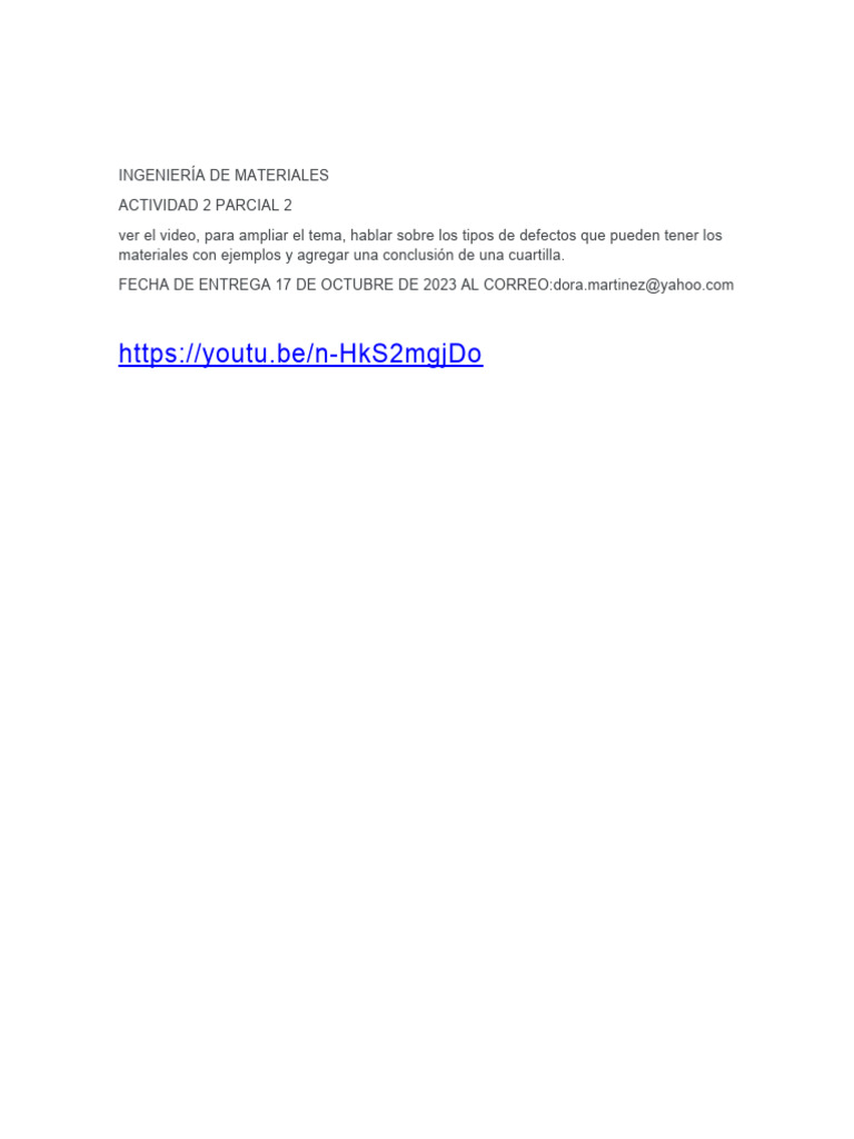 A2 - P2 - Ingeniería de Materiales | PDF