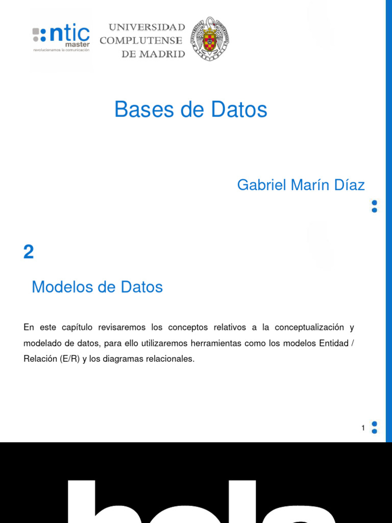 Tema 2 y 3 - Diagramas E-R y Relacionales | Descargar gratis PDF | Bases de datos | Base de ...