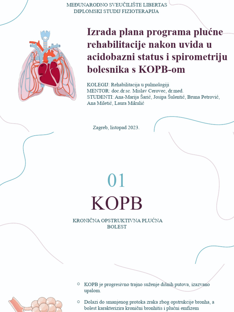 Izrada Plana Programa Plućne Rehabilitacije Nakon Uvida u Acidobazni ...