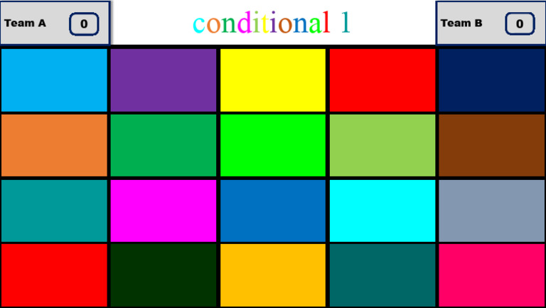 Mystery Squares Conditional 1 Game With Scoreboard Fun Activities Games