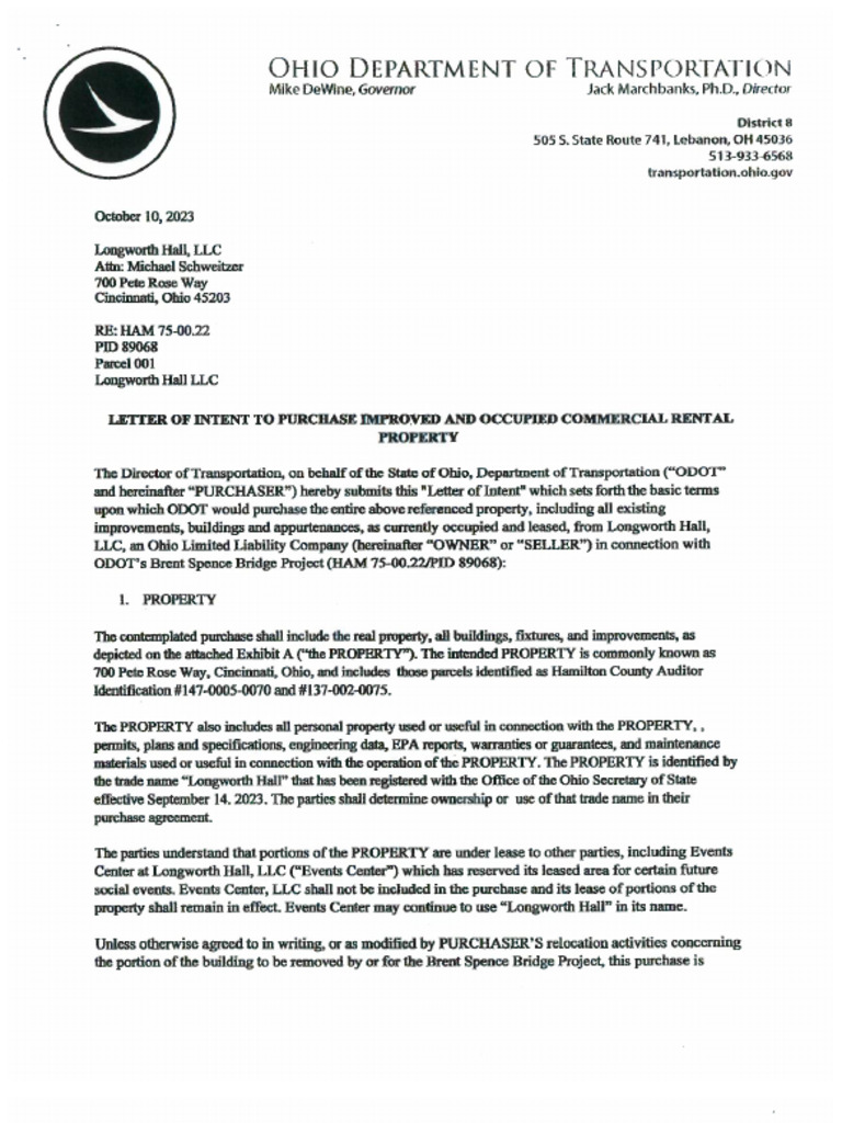 LOI Longworth Signed | PDF