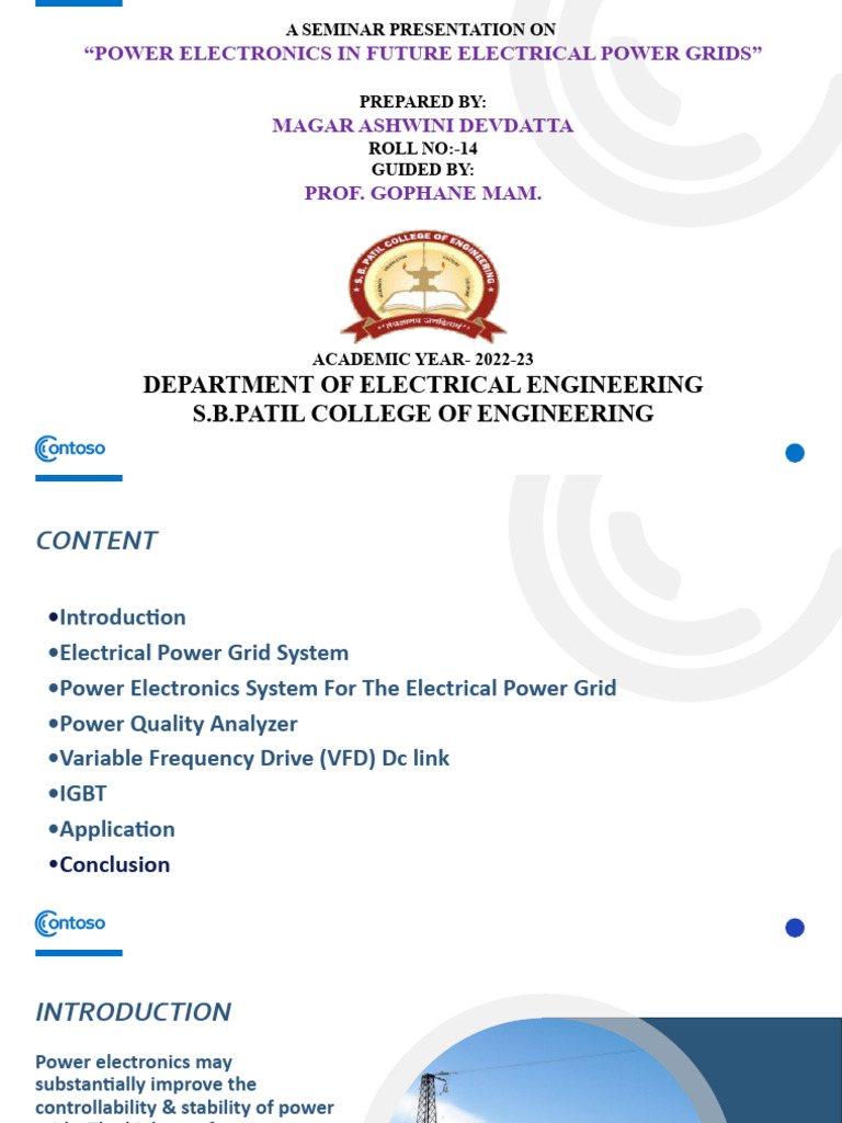 Power Electronics in Future Electrical Power Grids | PDF | Electrical Grid | Bipolar Junction ...