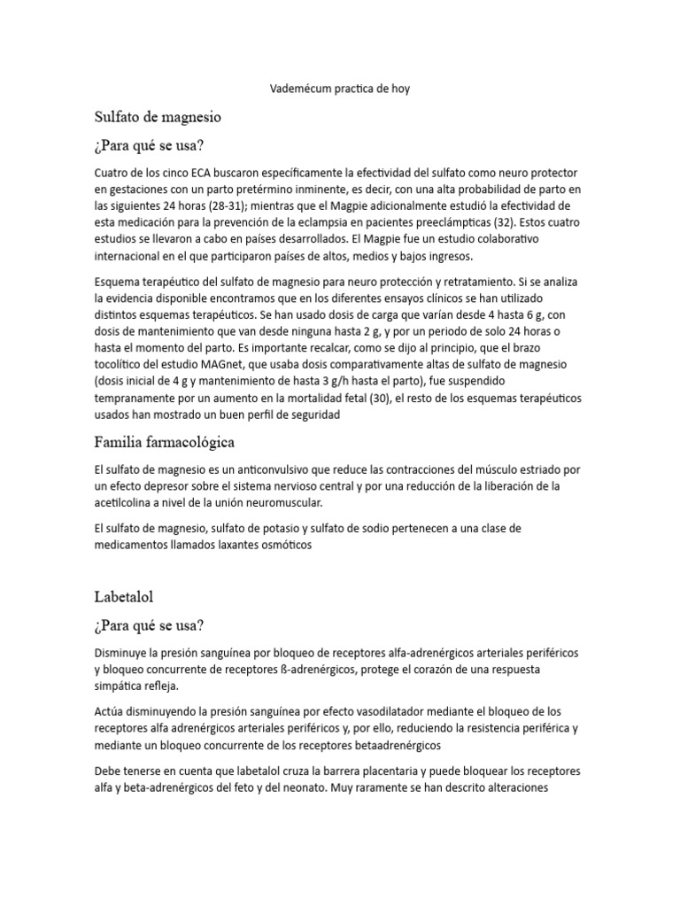 Vademécum Practica De Hoy Descargar Gratis Pdf Hipertensión Parto