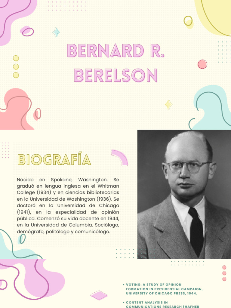 Bernard Berelson | PDF | Science