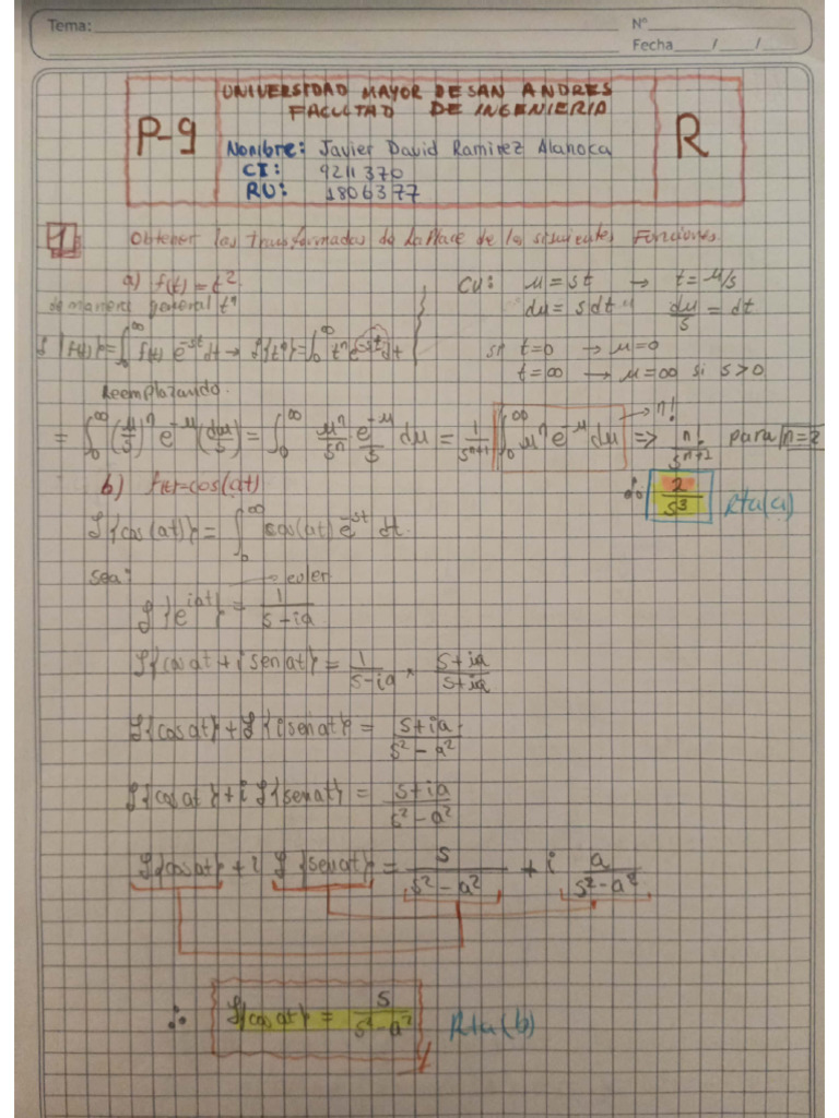 p9 Ecuaciones Diferenciales Huberhuanga | PDF