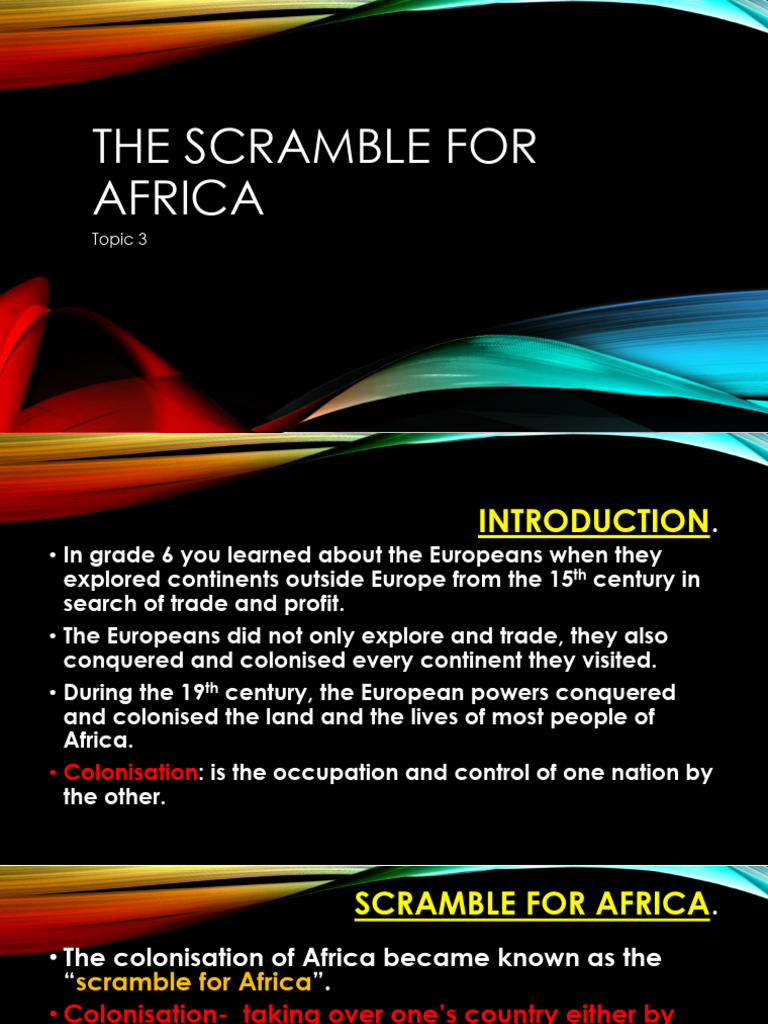 The Scramble For Africa | PDF | Africa | Europe