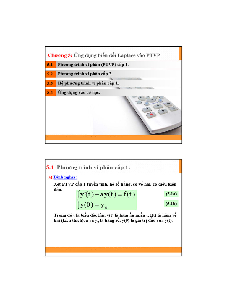 Toan-Ky-Thuat - Toan-Ki-Thuat-5-Ung-Dung-Bien-Doi-Laplace-Vao-Ptvp - (Cuuduongthancong - Com) | PDF