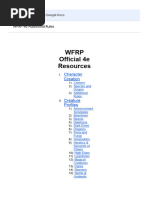 WFRP 4e Cheatsheets | PDF | Wound