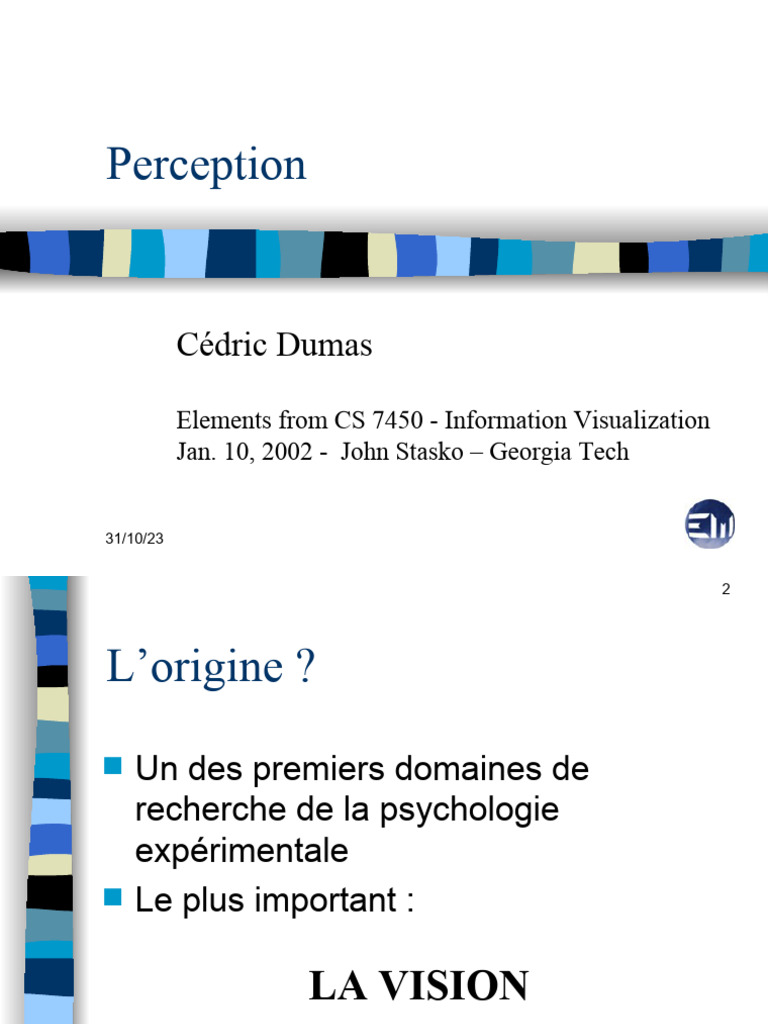 Perception 3 | PDF | Sens (physiologie) | la perception