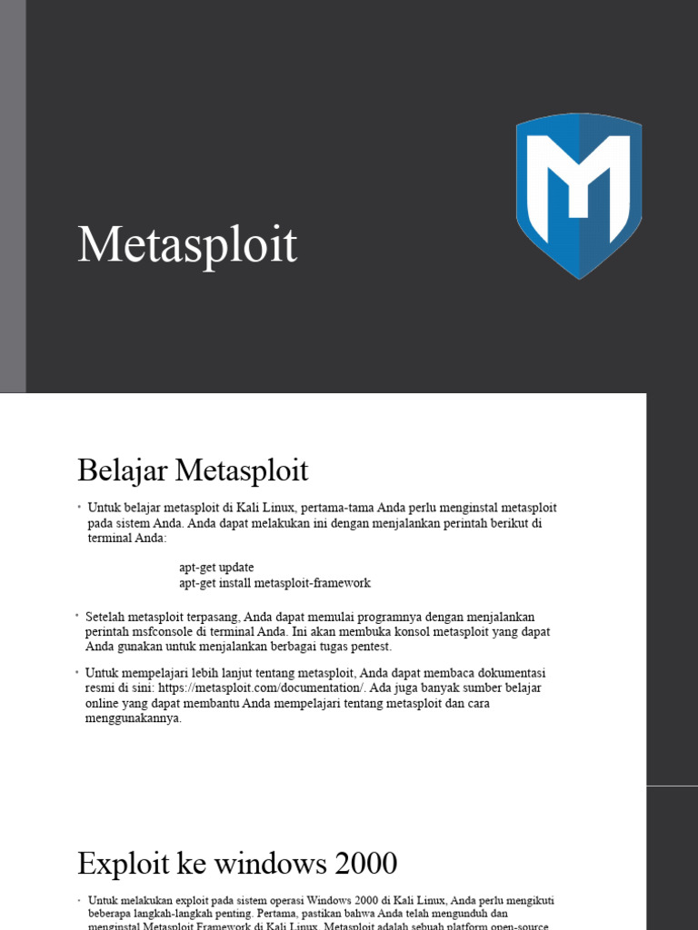 Mengenal Metasploit | PDF