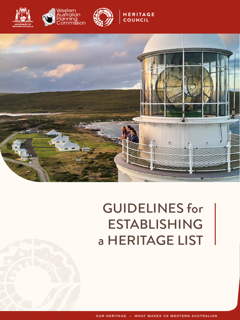 Guidelines For Establishing A Heritage List Mar2021 | PDF | Policy ...