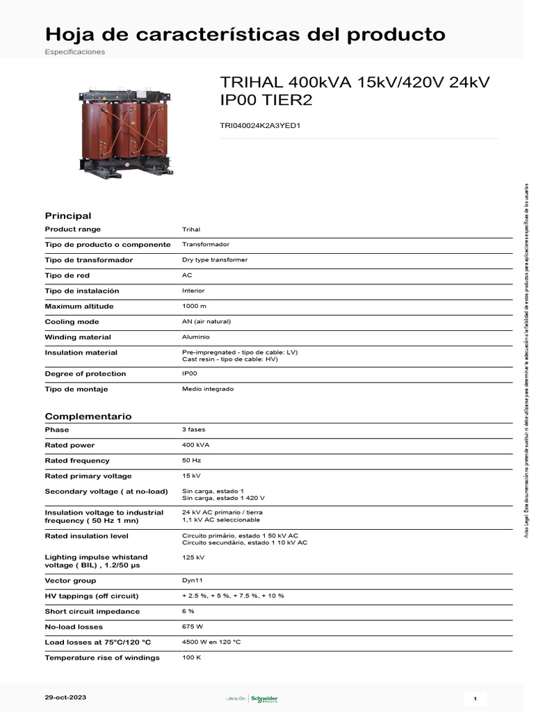 Trihal TRI040024K2A3YED1 | PDF | Rieles | Electrónica
