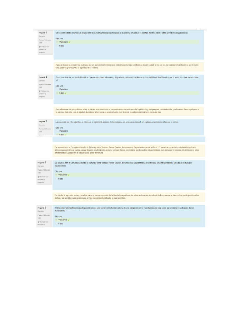 Respuestas Prevencion de La Tortura Act 3 | PDF