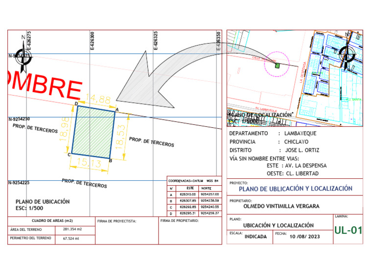 Plano de Ubicación y Localización | PDF