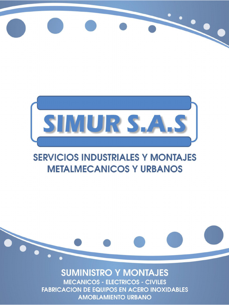 Carpeta de Presentacion Simur Sas | PDF