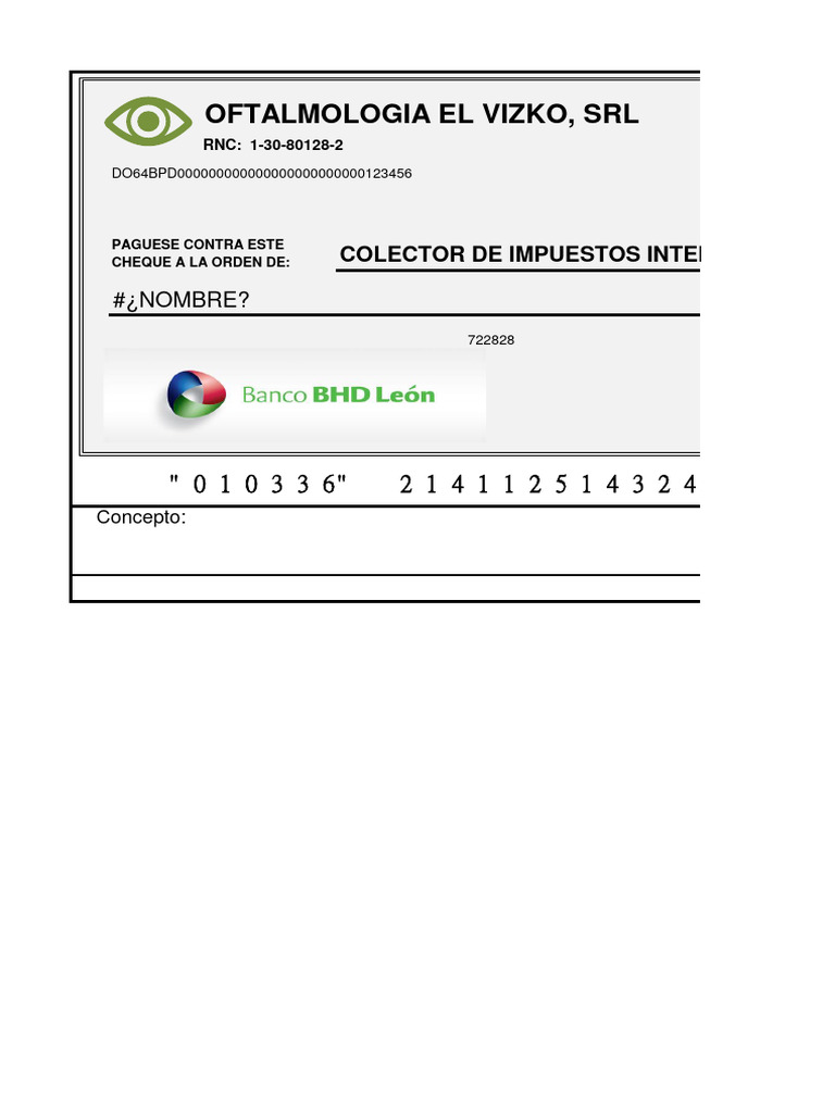 Comprobante de Pago OFTALMOLOGIA EL VIZKO | PDF