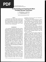 MPN Table | PDF | Evaluation Methods | Methodology