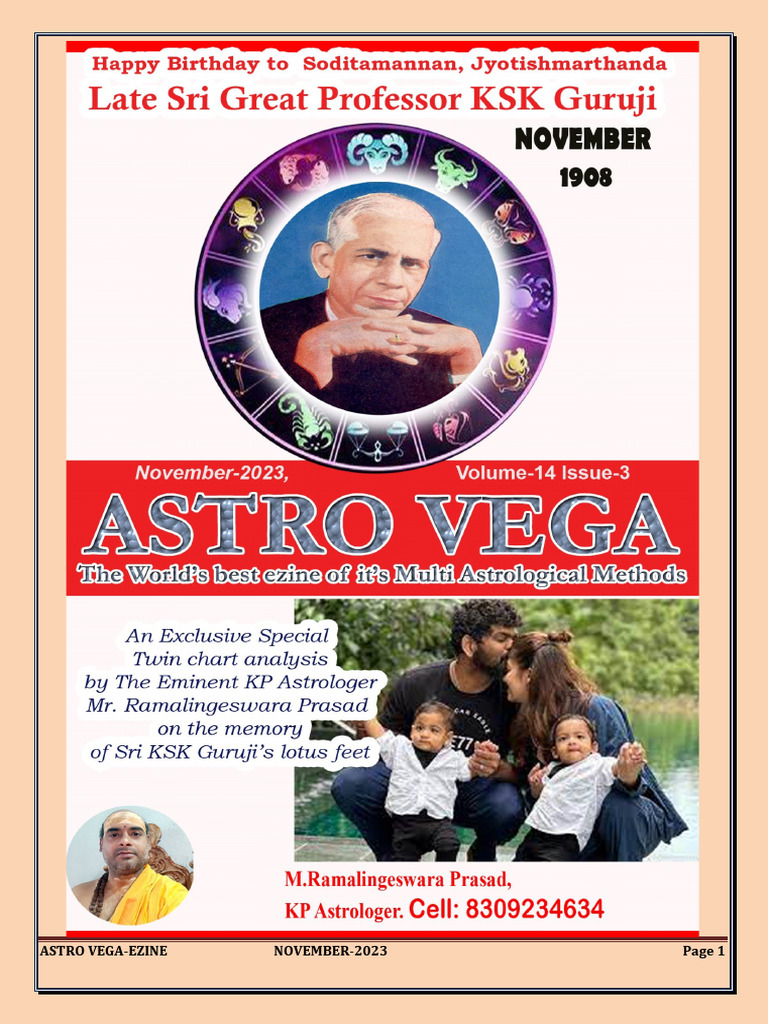 Astrovega Nov 2023 | PDF | Planets In Astrology | Myocardial Infarction