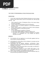 2021 - SACE - Code of Professional Ethics For Educators | PDF | Appeal ...