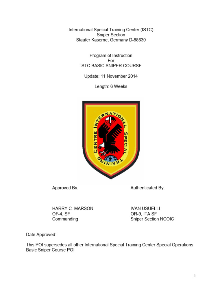 Basic Sniper Course | PDF | Sniper | Camouflage