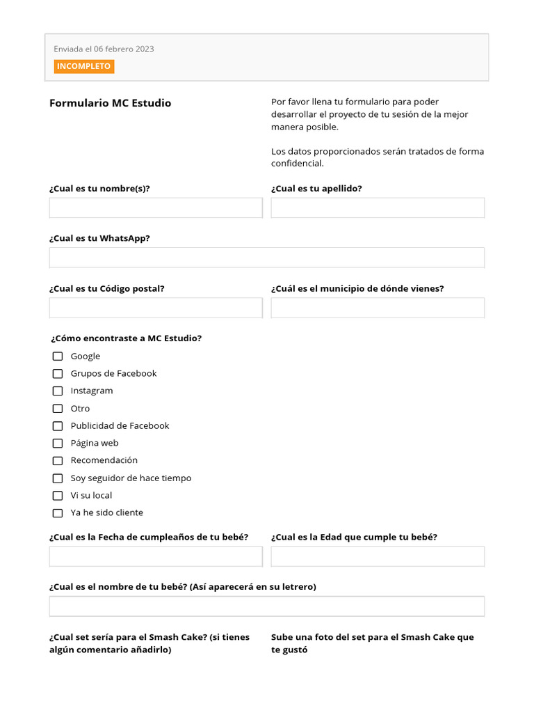 Formulario SCP 2023-2205837 | PDF