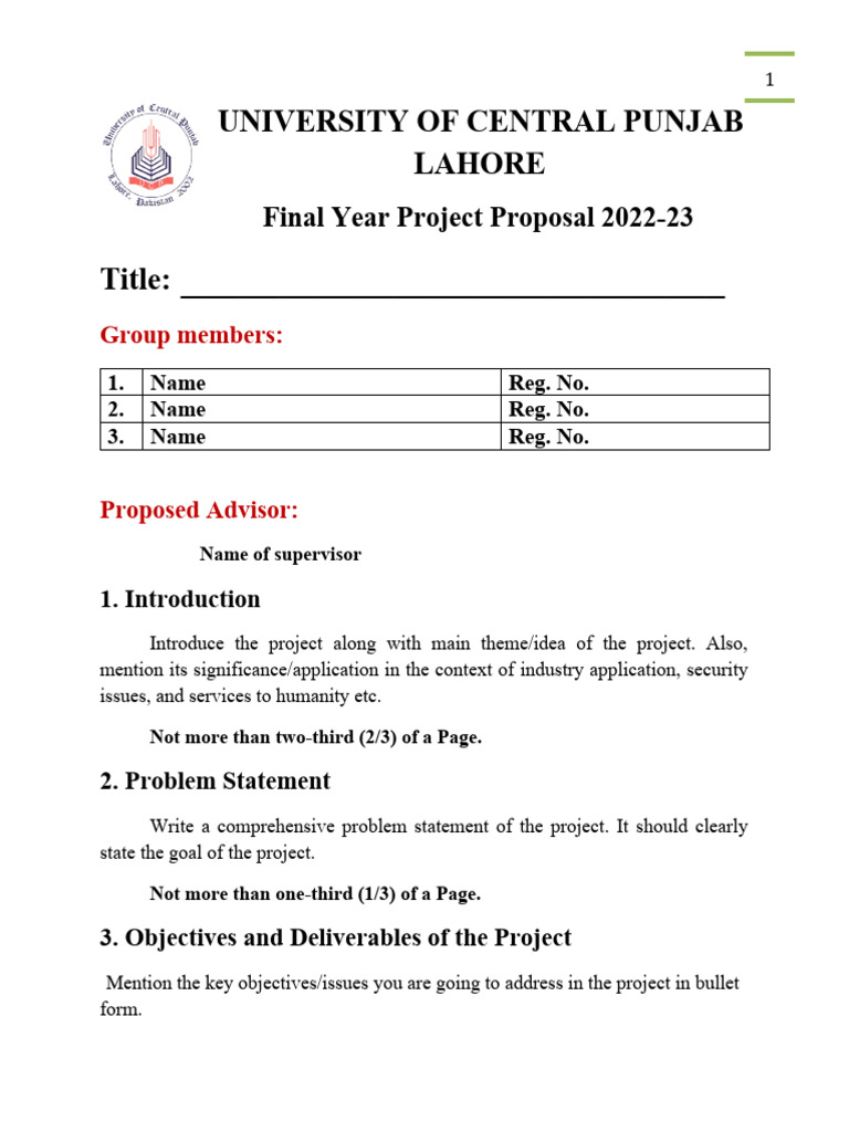 Project Proposal Format 22 | Download Free PDF | Software | Systems Engineering