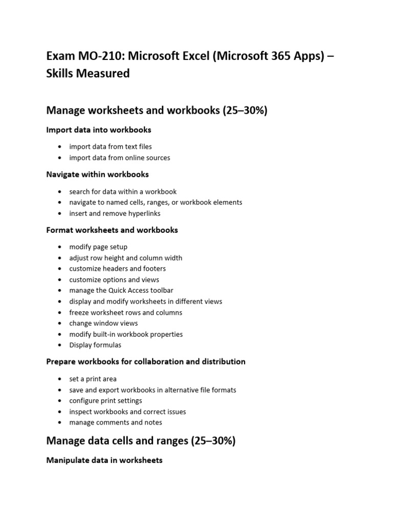Mo 210 | PDF | Microsoft Excel | Spreadsheet